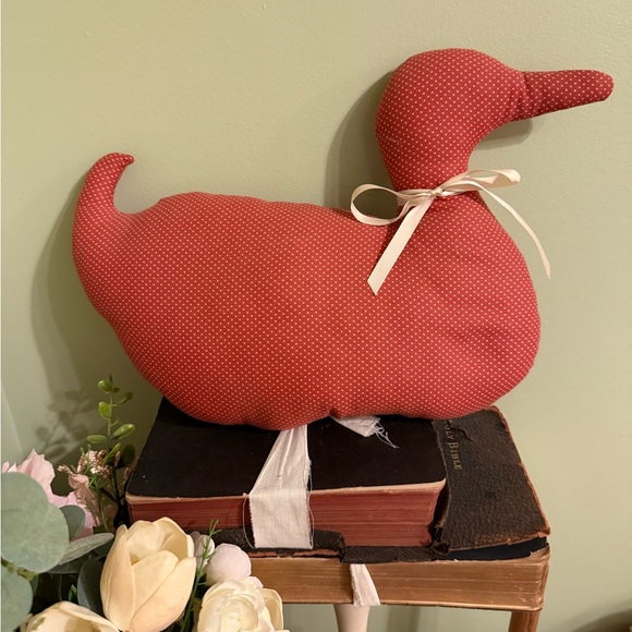 Holiday | Vintage Handmade Pillow Mallard Duck Pillow Stuffed Granny ...